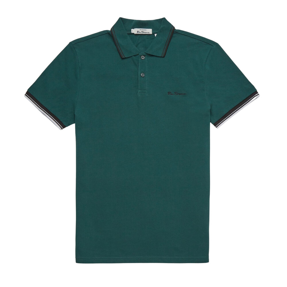 Mens Ben Sherman Signature Polo Shirt in Ocean Green