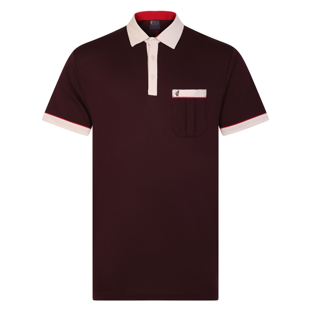 Mens Gabicci Contrasting Collar,Cuff and Placket Jersey Polo Shirt in ...