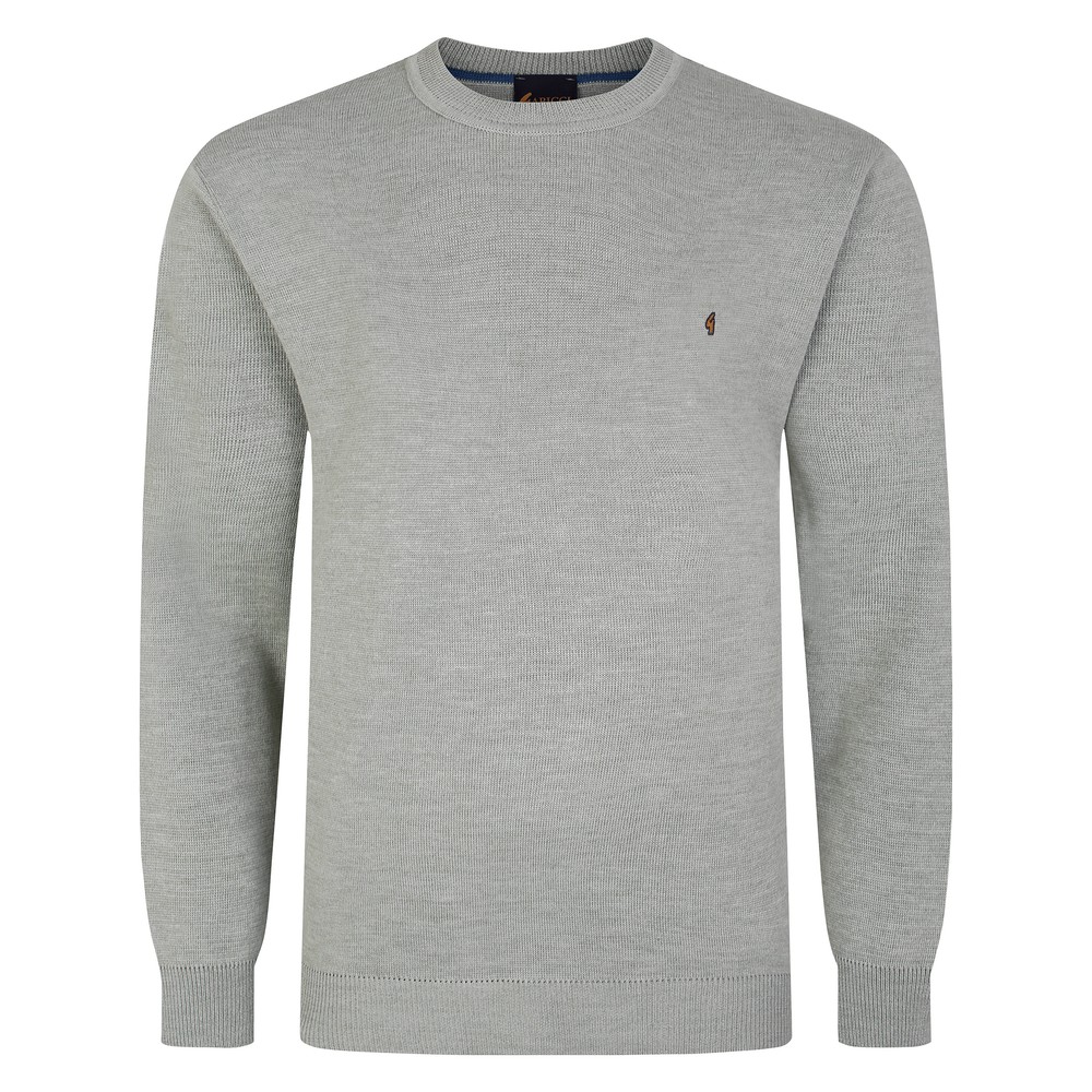 Mens Gabicci K04 Seasonal Crew Neck Jumper in Cream