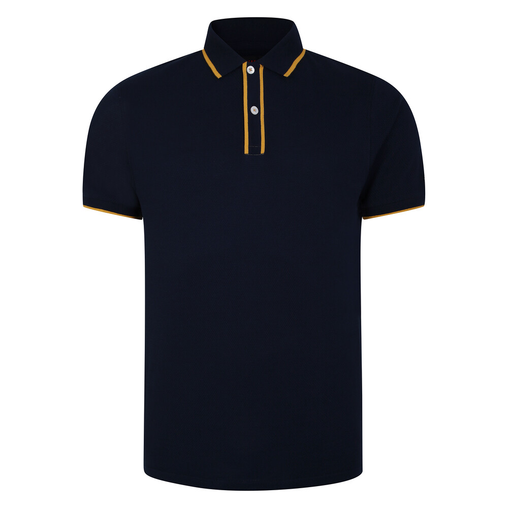Mens Lizard King Bubble Polo Shirt in Navy