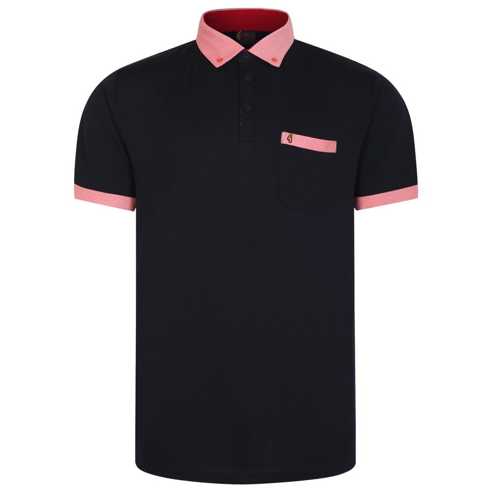 Mens Gabicci Short Sleeve Oxford Contrast Collar, Cuff and Pocket Hem ...