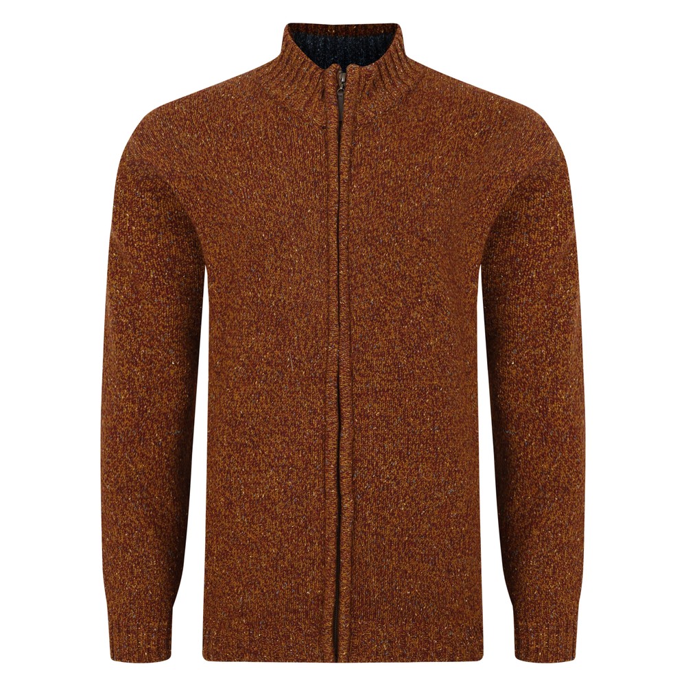 Mens Peter Gribby SEAWOOL Crew Neck Sweater in Cherry