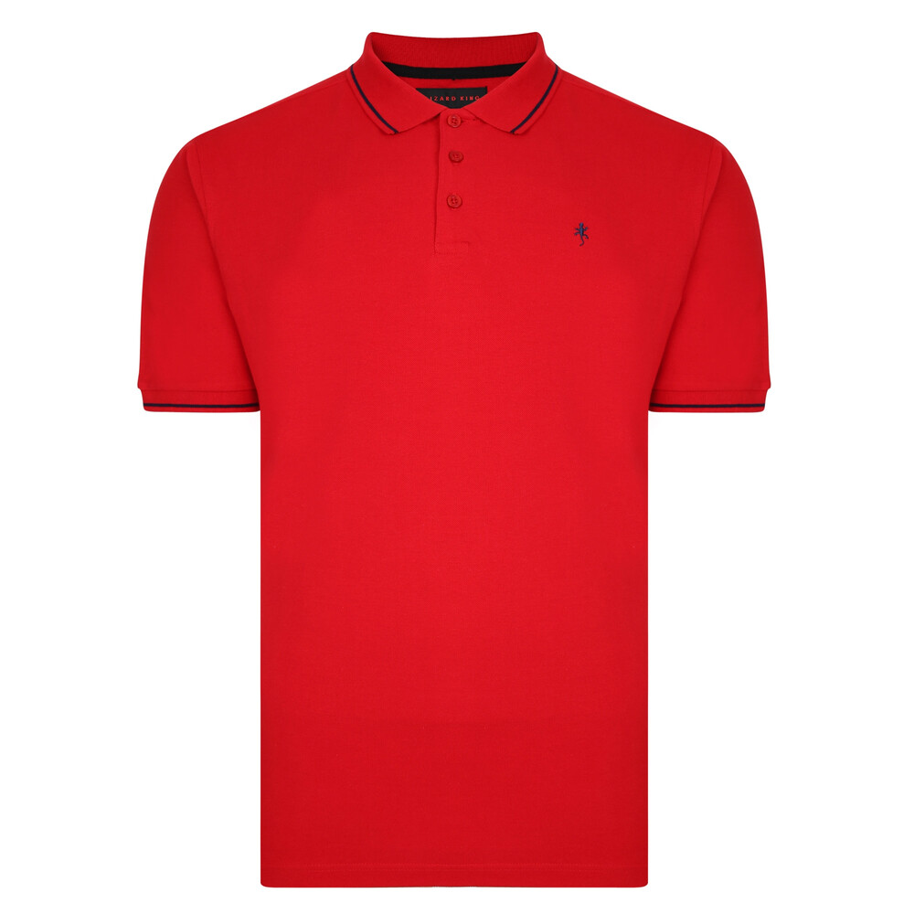 Mens Lizard King Signature Polo in Cherry